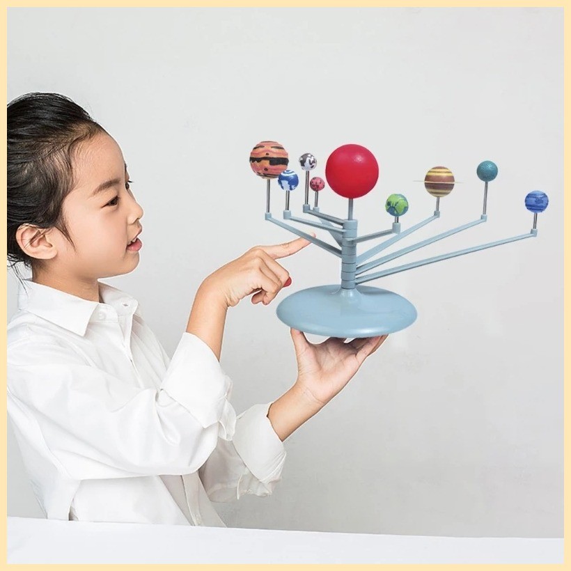 DIY Solar System Planets Model Kids Educational Science Toy Astronomy Learning Gift Assembly ...