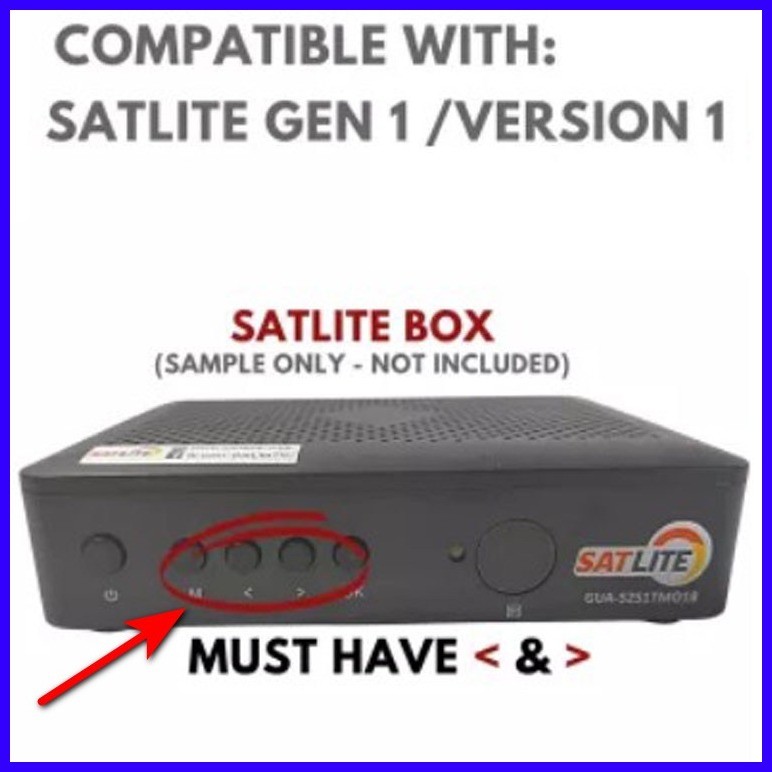 UNI Remote Control fits Sky Cable SkyCable | Satlite 1st Gen Ver 1 TV ...