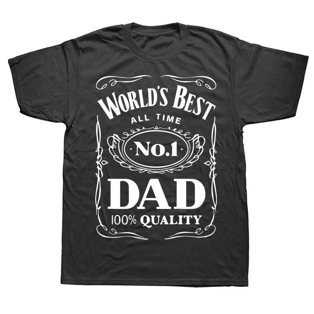 Novelty Awesome World´s Best Dad Daddy Father T Shirts Streetwear Short ...