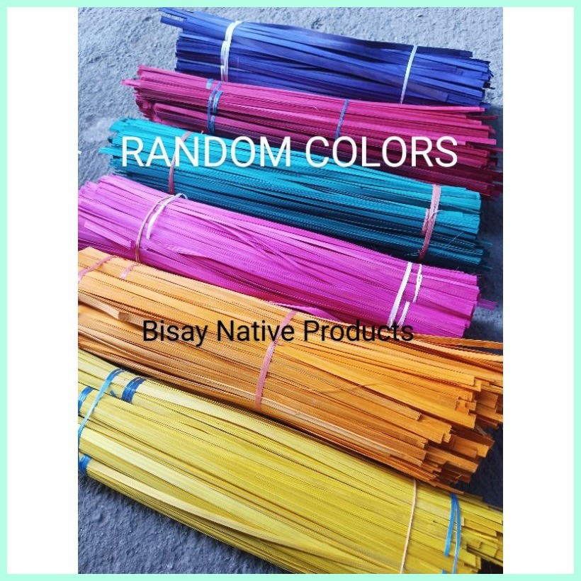 ⚾ ☻ ♞COLORED BAMBOO SPLIT / STRIPS (RANDOM COLORS) | Shopee Philippines