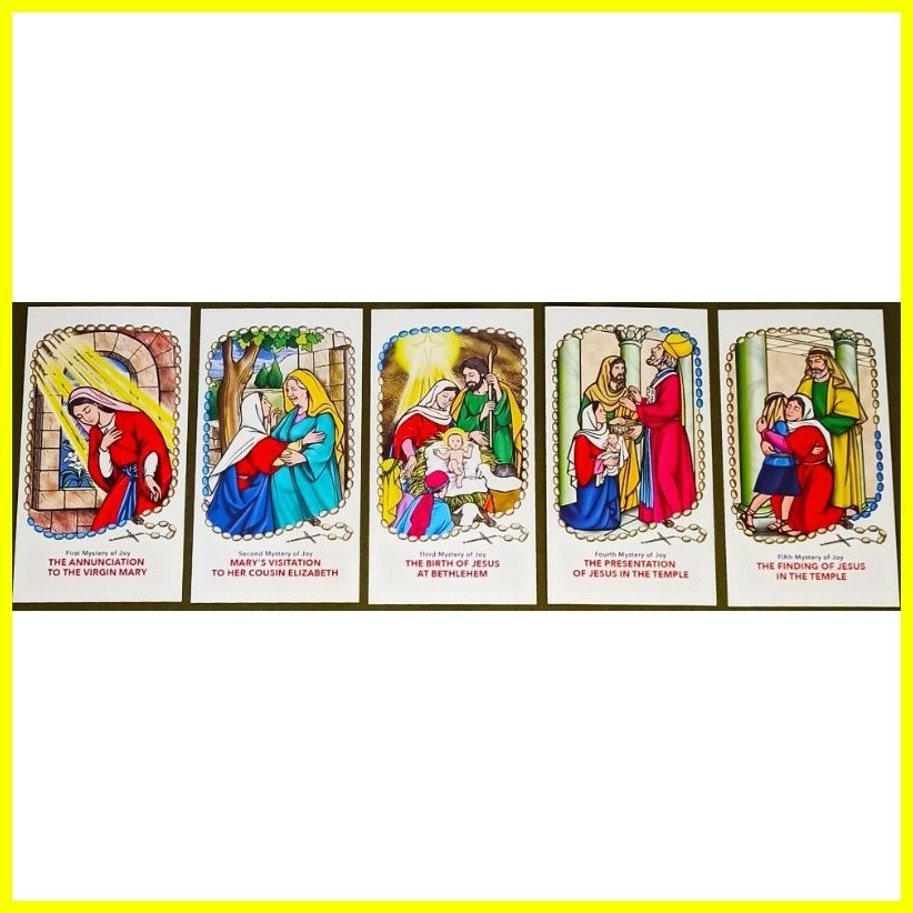 STAMPITA - THE HOLY ROSARY SET (2.75" x 5") (20 stampitas/set) With HOW ...