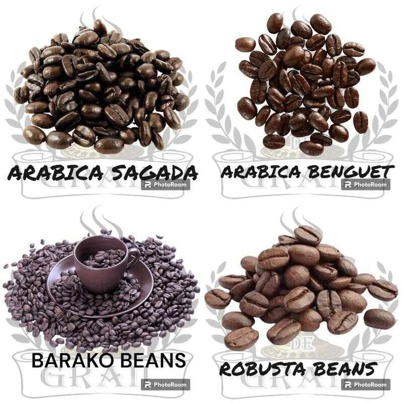 COFFEE BEANS 1Kg (Arabica Sagada, ARABICA Benguet, Barako, Robusta ...