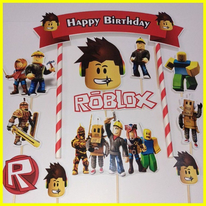 Character Cake Topper / ROBLOX character birthday Cake decoration ...