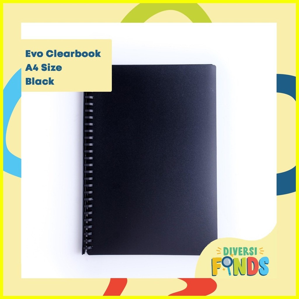 Evo Clearbook 70microns A4 Size - ASSORTED COLORS - Thick Plastic ...