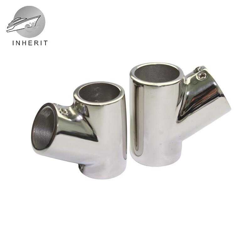 angled 60 degree tee 22/25mm stainless steel 316 mirror polished 3mm ...
