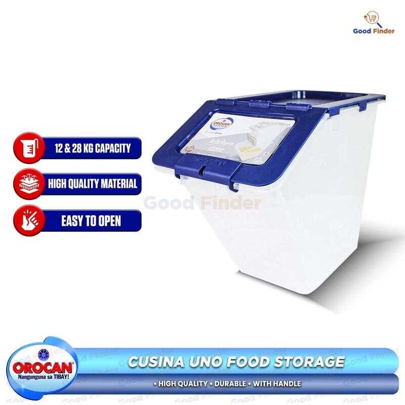 Orocan Kitchen Storage / Food Dispenser Cusina Uno 28 KG Containers Lid ...