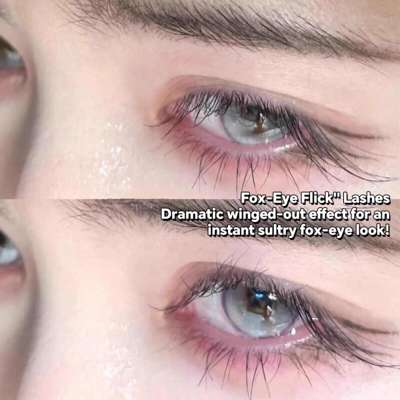 Transparent Glue Fee Eyelashes Fox Oblique Flying Segmented False ...