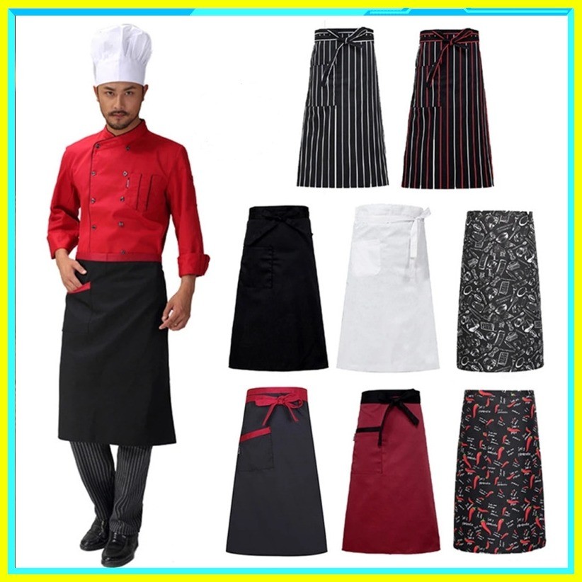 Half Apron Hotel Chef Apron Cafe Cooking Restaurant Kitchen Waiter Work ...