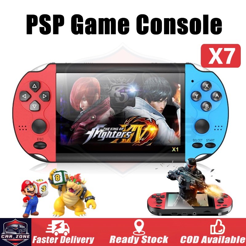 X7 Plus LCD PSP Double Rocker Handheld Game Console Built-in 3000 Game ...