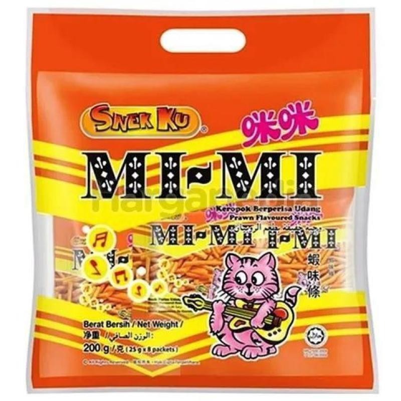 Snek Ku Mimi Prawn Flavoured Snacks(22g x 8 pkts) | Shopee Philippines