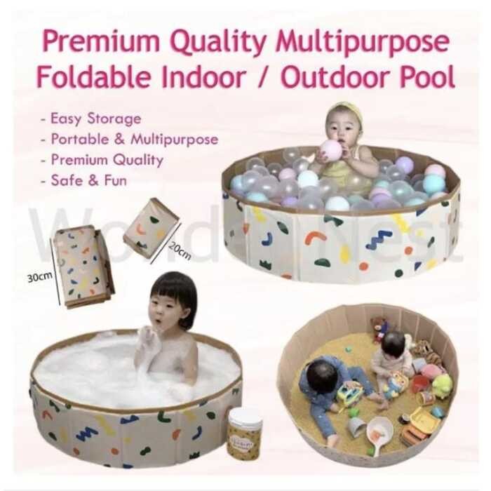 Foldable Portable Ball Pit Waterproof For Kids And Babies | Shopee ...