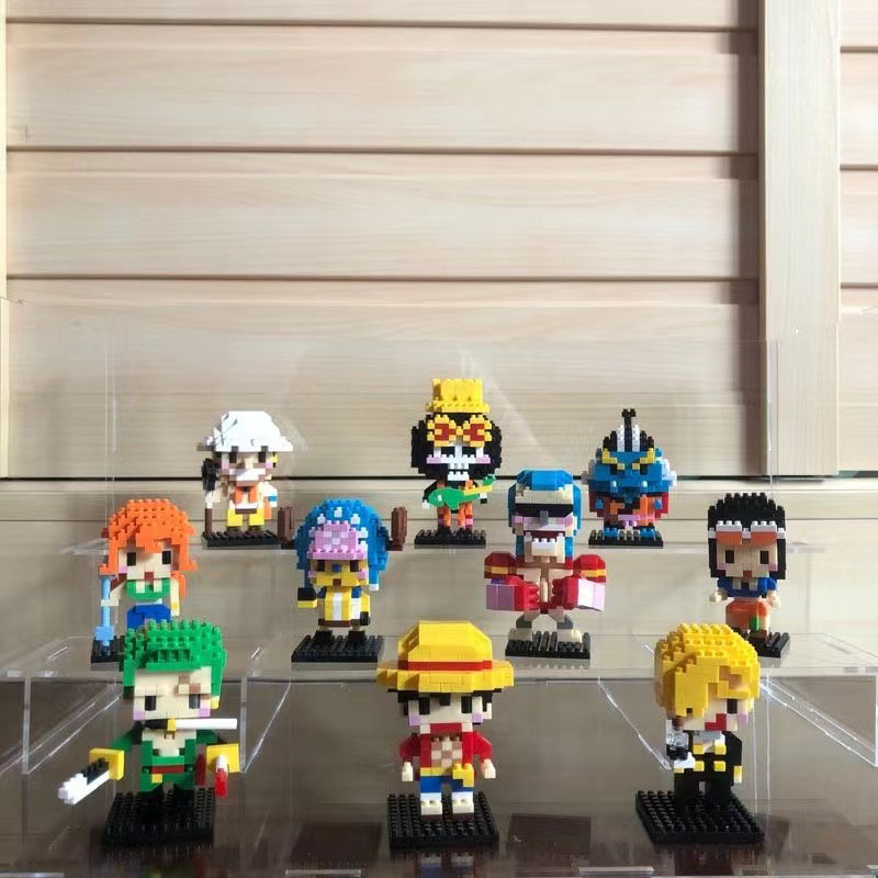 【DUZ】One Piece Building Blocks Anime Characters Cute Children's Toys ...