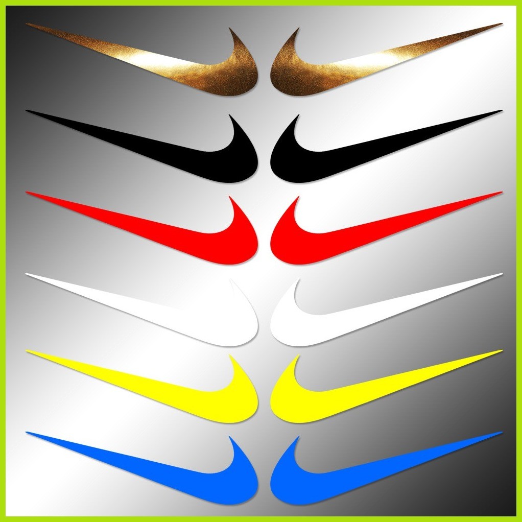 ۞ ☽ 2X Air Swoosh Stickers | Die-cut All weather Decals | Max | Shopee ...