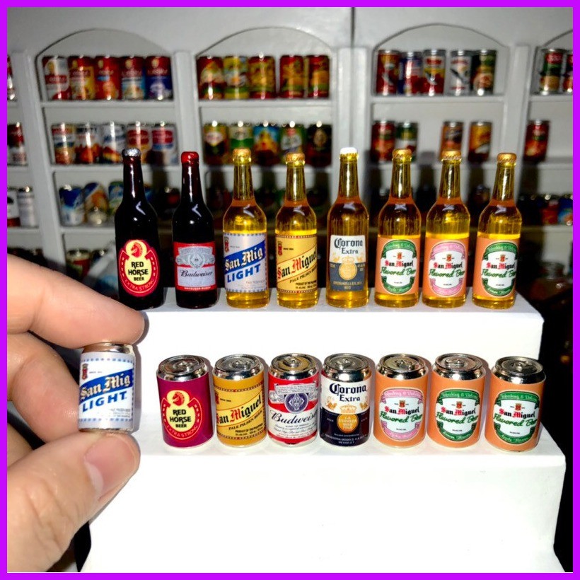 miniature flavored beer sanmig san miguel dollhouse diorama figure doll ...