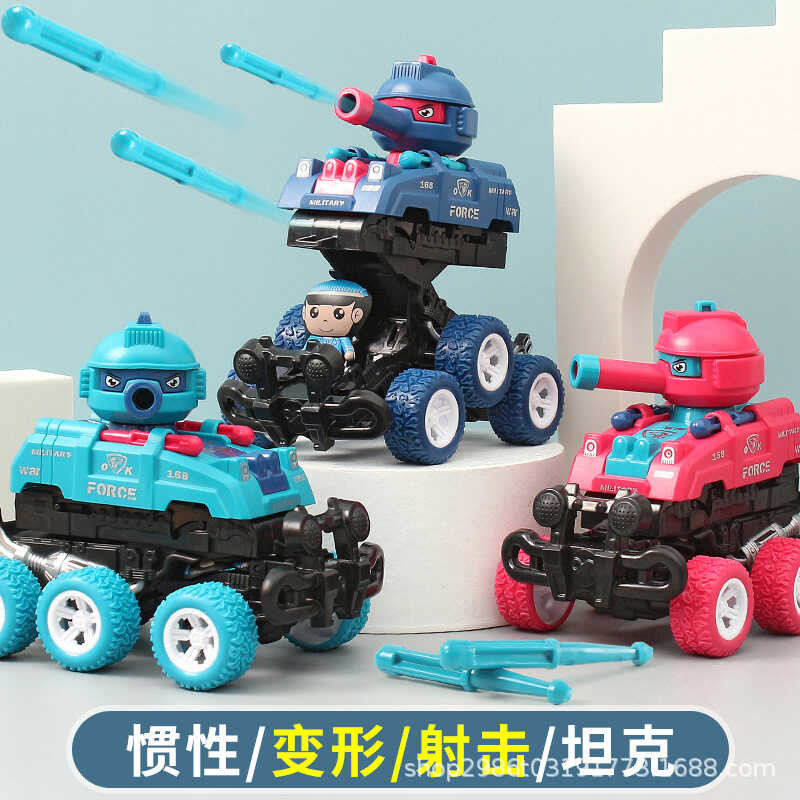 Children's Collision Transforming Car with Launchable Cannonballs, 6 ...