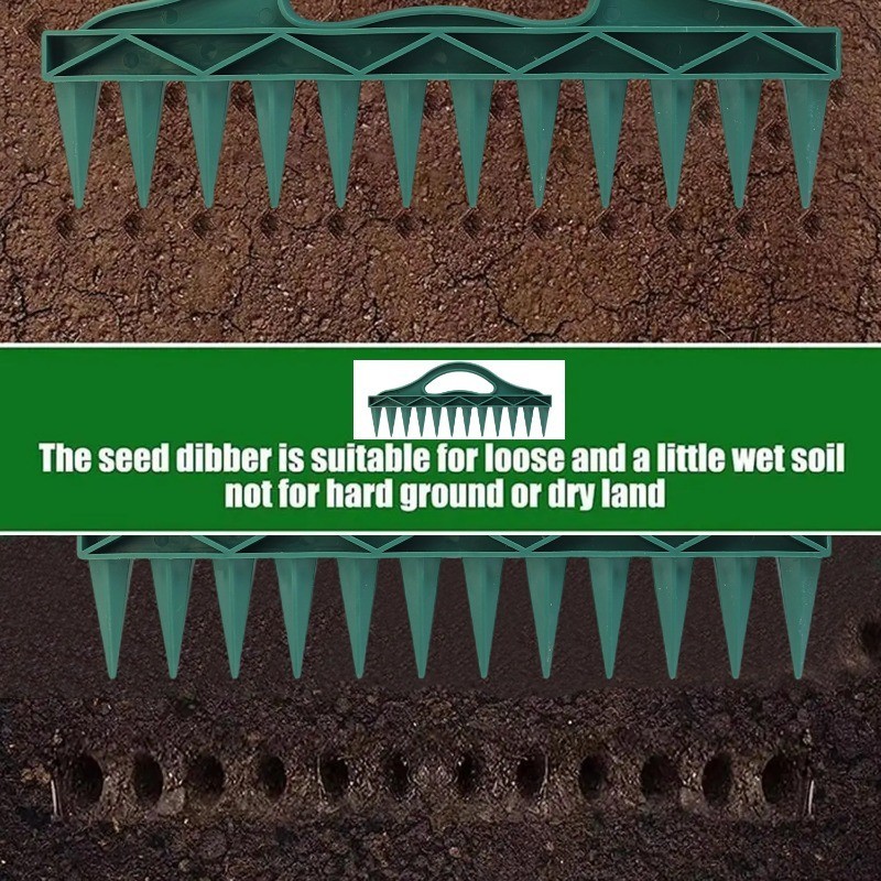 Garden Seeder Tool 12-Hole Fast Seeding Seed-in Soil Digger Handheld ...