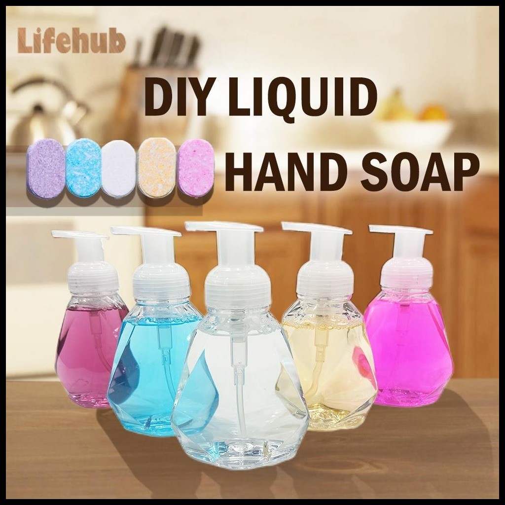 Liquid Hand Soap DIY-Concentrated Hand Wash Tablets&Foamy Pump Bottle ...