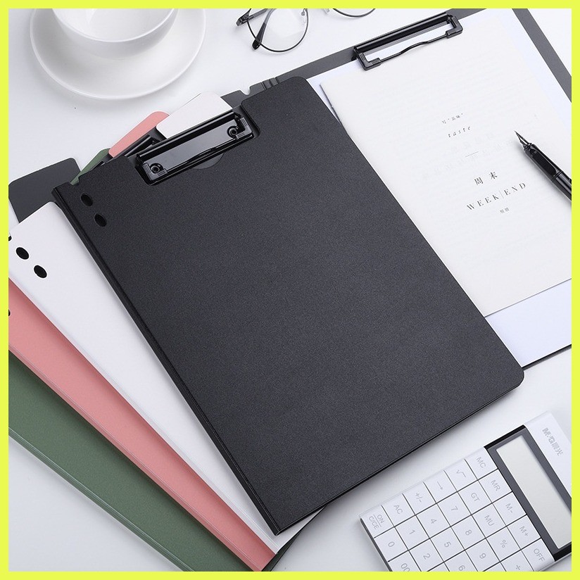 ☁ A4 Clipboard Folder Double Clip Folder Clipboard with Cover 2 ...