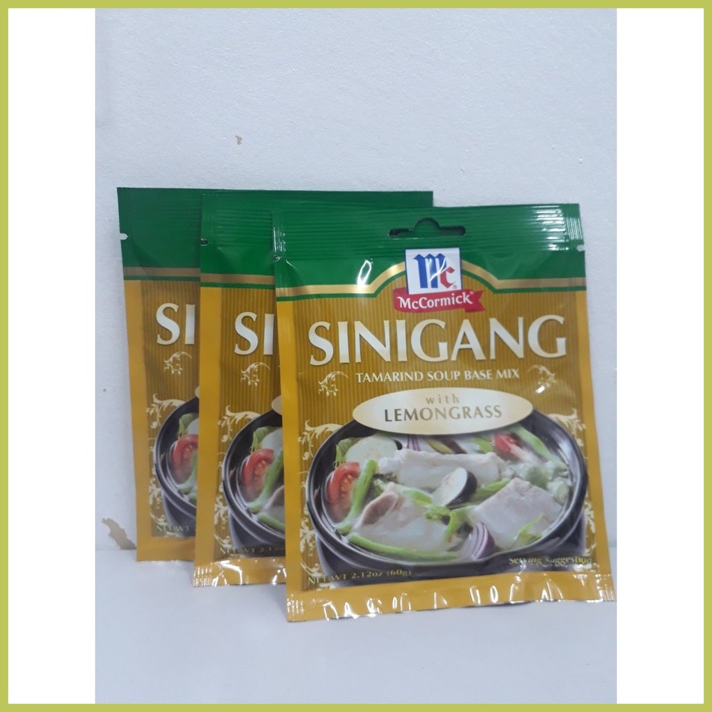 ∤ McCormick Sinigang Tamarind Soup Base Mix (LEMONGRASS) 60g x 3pcs ...