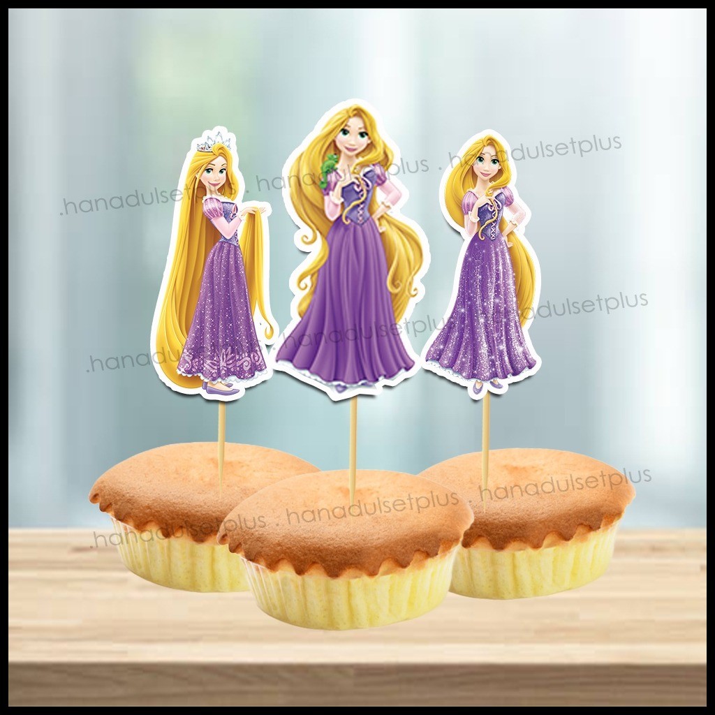 Rapunzel Princess Disney Topper | Cake Topper | Rapunzel cup cake ...