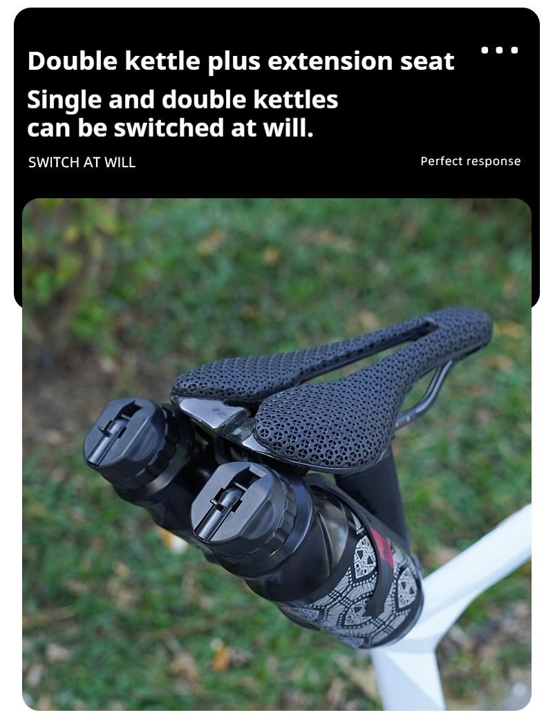 ENLEE Bike Aluminum Alloy Double Bottle Cage Bicycle Cushion Kettle ...