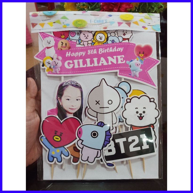 BTS BT21 Cake Topper Set | Shopee Philippines