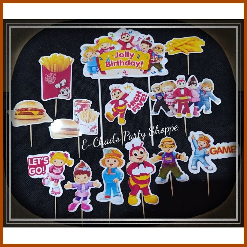JOLLIBEE Theme Cake Topper | Shopee Philippines