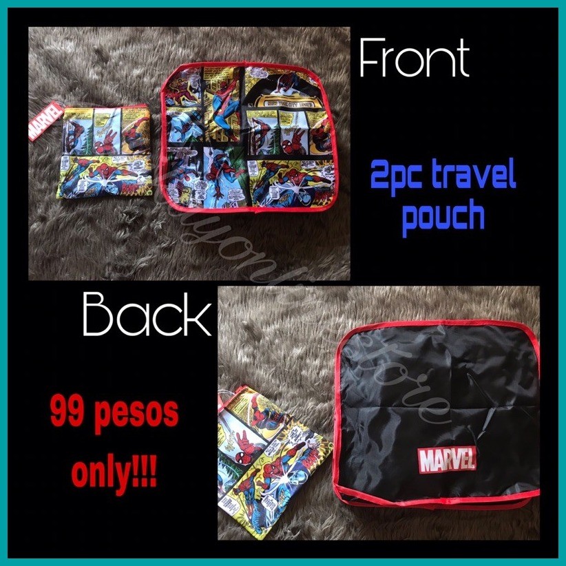 mall pull out 2pc travel pouch for kids 99 pesos only!!! | Shopee ...