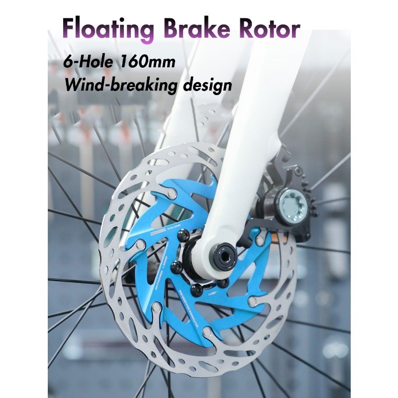Bicycle Floating Rotors Efficient Braking 160mm Floating Rotors 12Cr13 ...