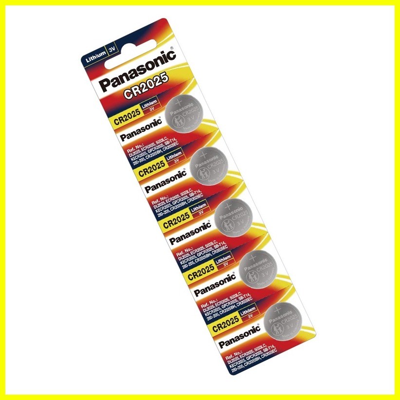 Panasonic CR2025 ECR2025 2025 Lithium Coin Cell Button Battery 3V (PACK ...