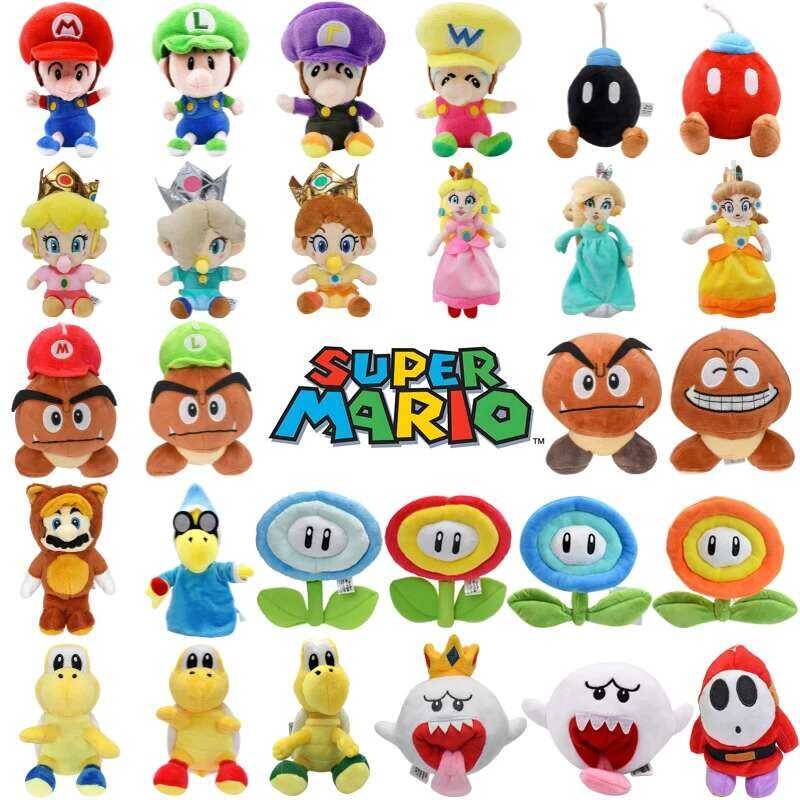 Styles 37 Mario Luigi Princess Peach Daisy Rosalina Soft Plush Toys ...