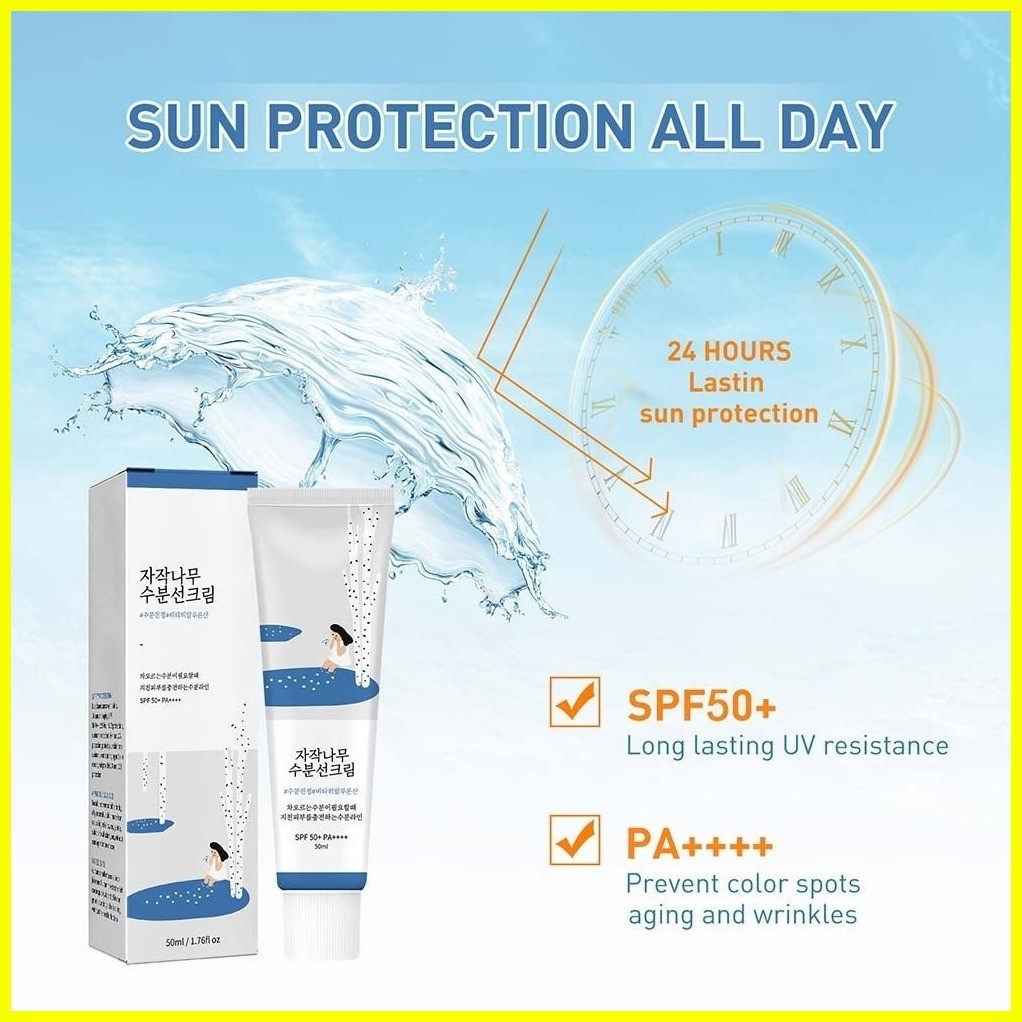 Round Lab Sunscreen Tone Up Birch Juice Moisturizing Sun Cream SPF50 ...