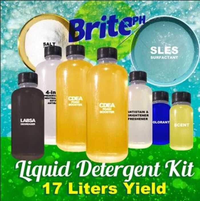 Liquid Detergent Kit DIY - By Briteph (17Liters Yield) | Shopee Philippines
