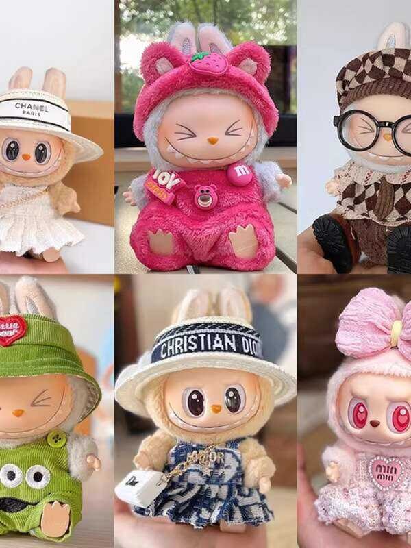 Sitting Party Labubu Doll Clothes First Second Third Generation Plush ...
