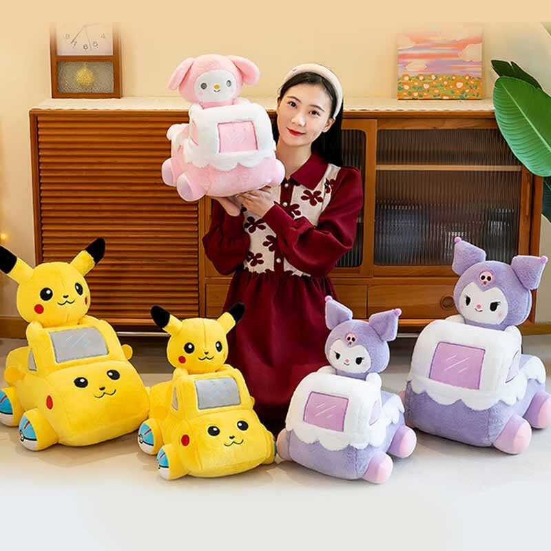 々 45Cm Pickup Car Pillow Melody Plushies Doll Creative Kuromi Puppet ...