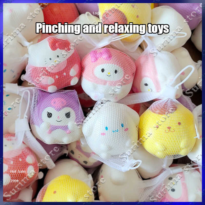 Sanrio Cinnamoroll Hello Kitty Purin Dog Doll Stress Kawaii Finger ...
