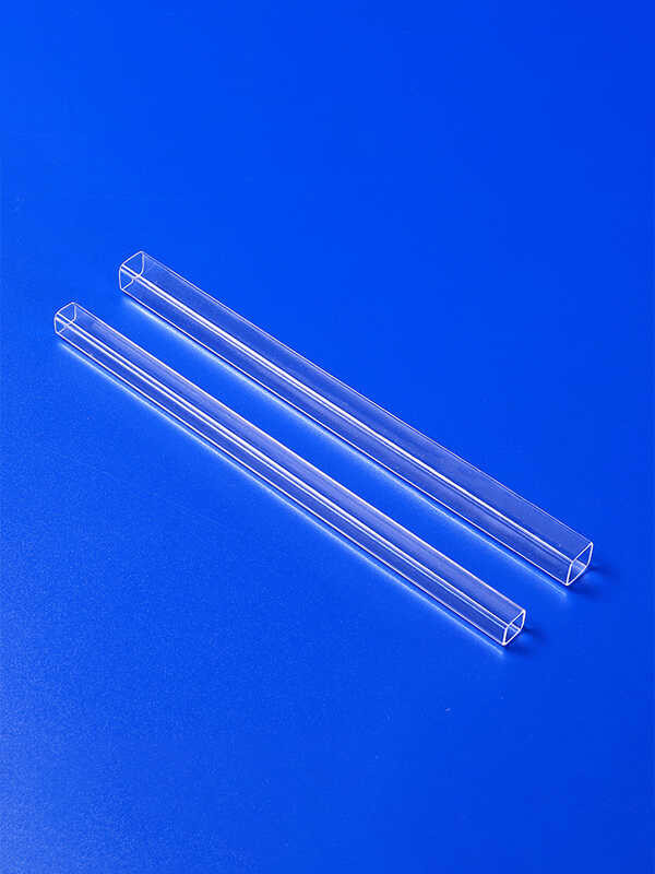 Square Quartz Glass Test Sampling Tube School Laboratory Experimental ...