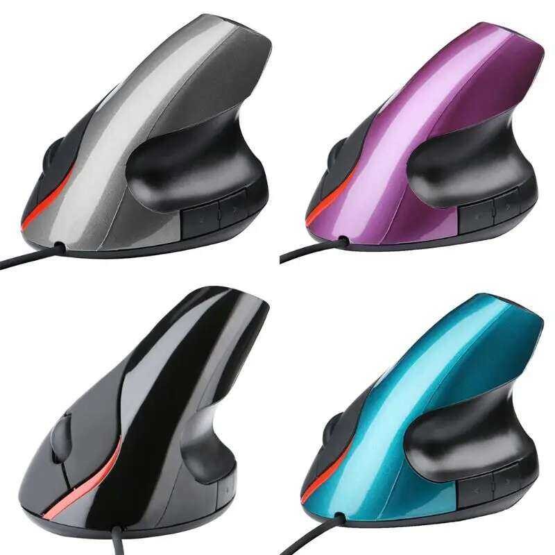 Office Business Vertical Gaming Wired Ergonomic USB Optics Mouse Mice ...