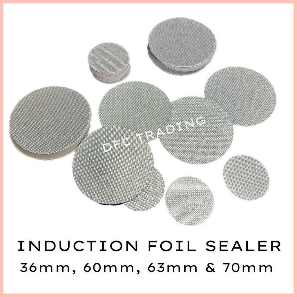 ∪ 50pcs Induction Liner for PE & PET bottles thick aluminum foil Seal ...