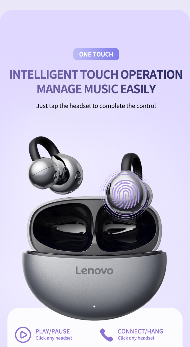 Lenovo Earbuds TA410 Wireless Earbuds TWS Ear Clip Type Earphone ...