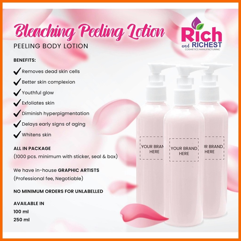 ۞ Rich and Richest Bleaching Peeling Body Lotion | Shopee Philippines
