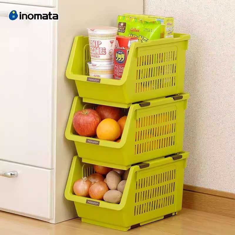 Inomata Japanese Rack with Wheels Vegetable and Fruit Miscellaneous ...
