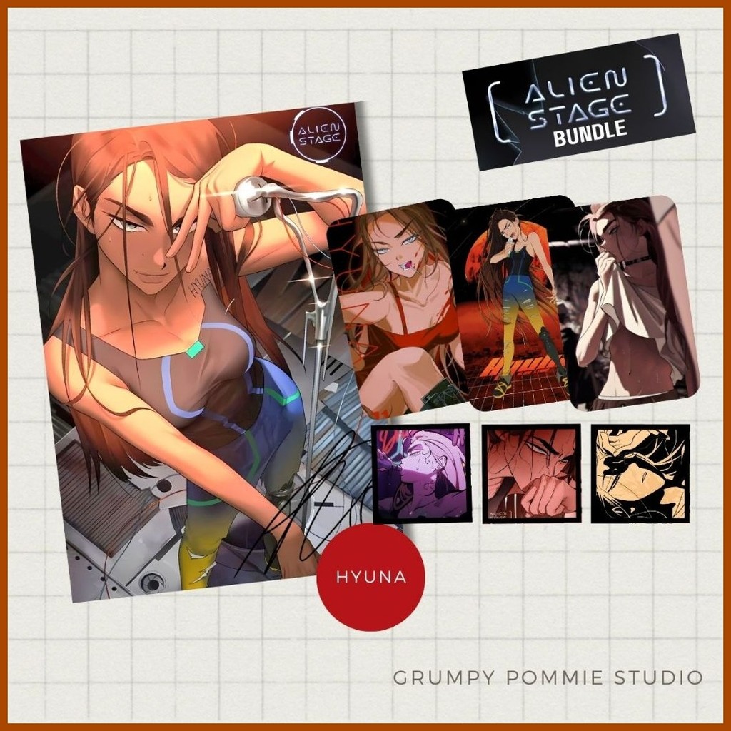 ALIEN STAGE Fan Merch Bundle - Art Print / Photocards / Stickers ...