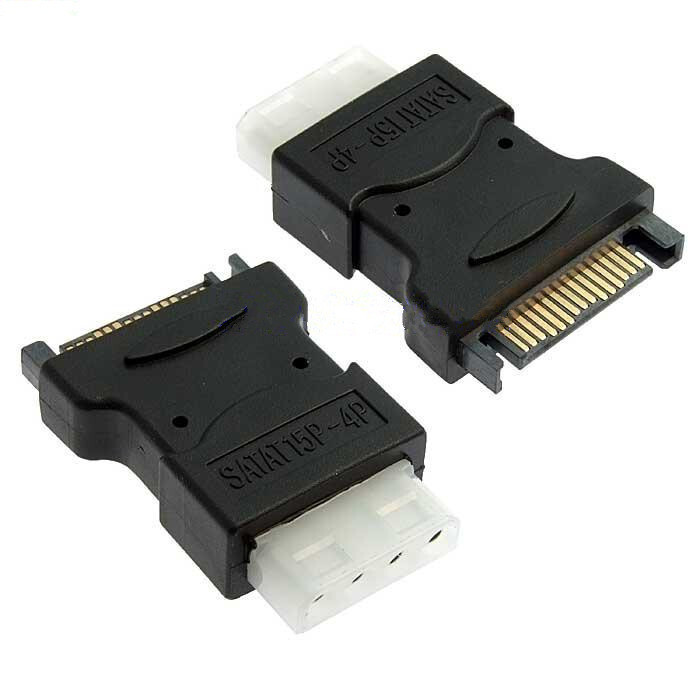 IDE Large 4Pin Female to SATA 15P Male Hard Disk Power Adapter 4Pin ...