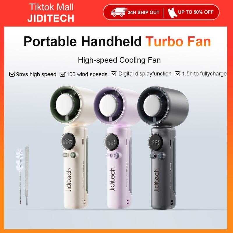 Jiditech High-Speed Handheld Fan Turbo Fan With Cooling Plate Fast ...