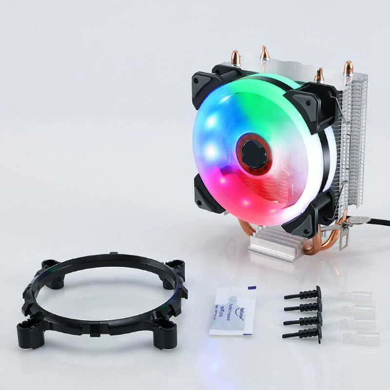 June Wind Dual Copper Tube CPU Cooler Air Cooling 775/1155 Desktop ...