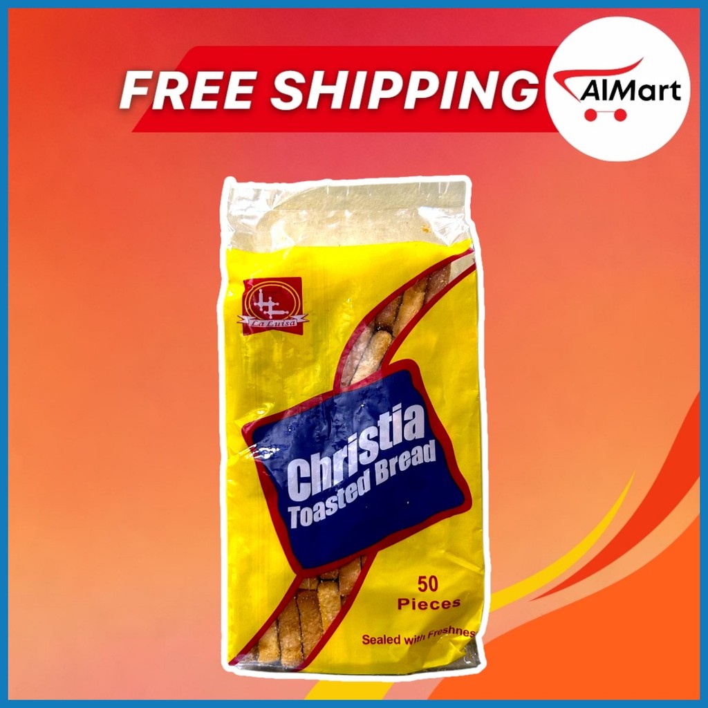 ≅ ╮ § CHRISTIA TOASTED BREAD (50 PIECES) (190 GRAMS) | Shopee Philippines