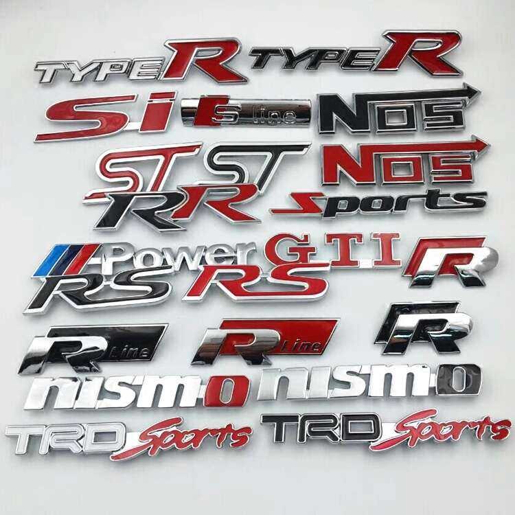 Metal Car Sticker Car Grille Modification Decoration Badge 3D Stereo ...