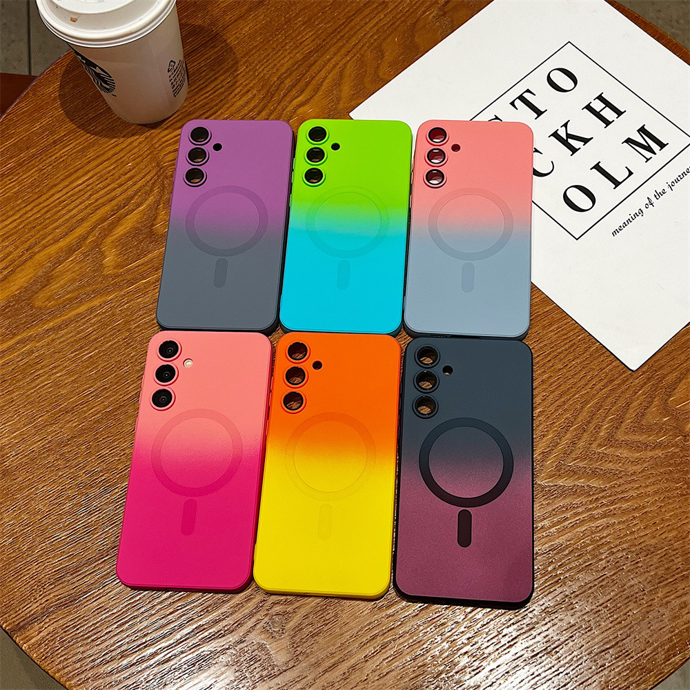 Magnetic Gradient Phone Case for Samsung Galaxy A17 A56 A36 A26 A16 A55 A25 A35 A15 A54 A34 A24 ...