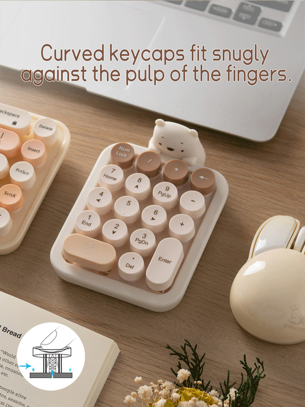 MOFii 520 Portable Stylish Number Keyboard Wireless Mini Cute Numeric ...